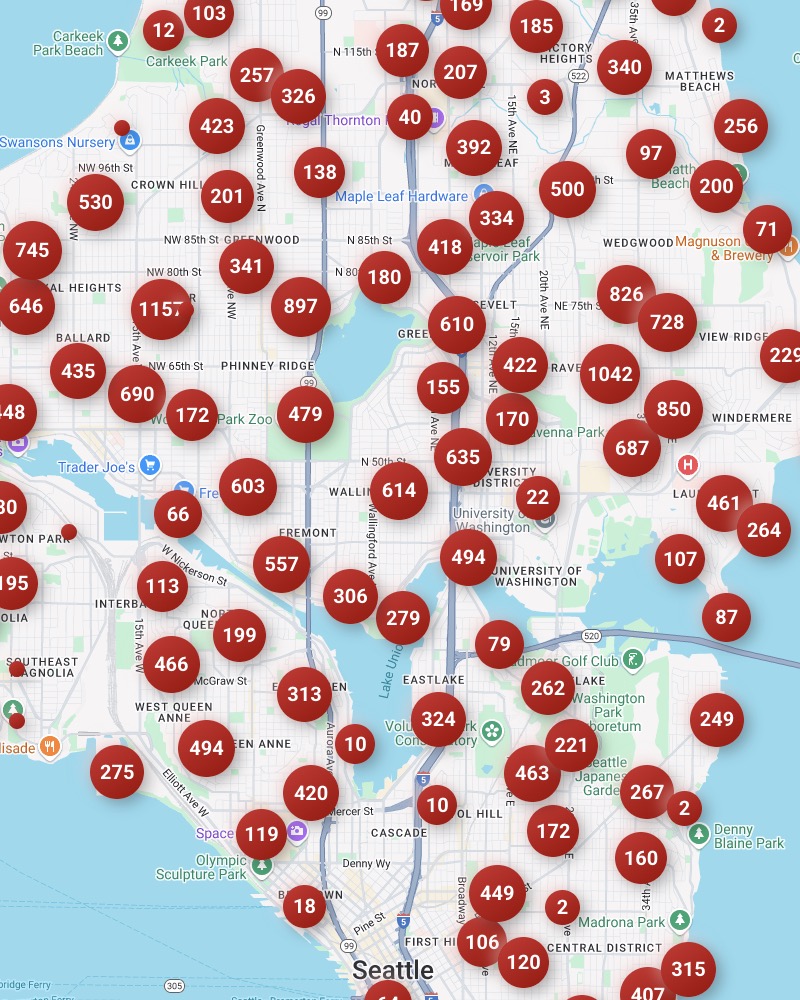 Seattle Underground Storage Tank (UST) Decommissioning: Map and Stats ...
